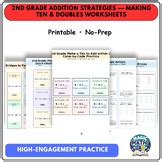 2nd Grade Addition Strategies Worksheets — Making Ten And Doubles