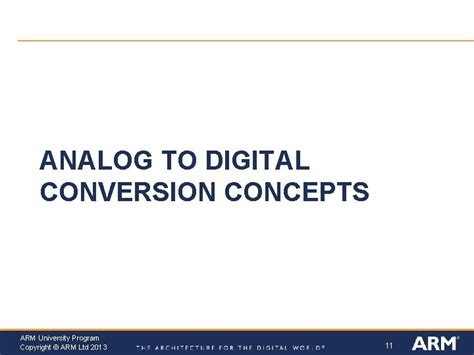 Analog Interfacing Arm University Program Copyright Arm Ltd