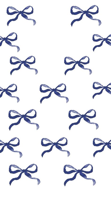 Cute Navy Blue Bow Wallpaper Blue Fabric Pattern Plain Wallpaper