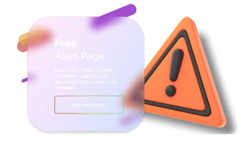 Free Alert Page Figma