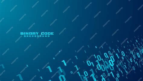 이진 코드 번호 데이터 스트림 기술 배경 무료 벡터