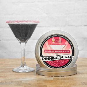 Red Pearl Cocktail Rimming Sugar Simply Syrups