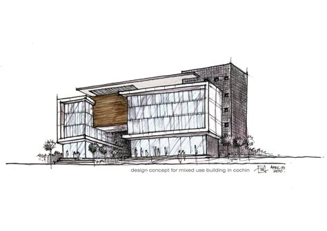 Mixed Use Building Design Concept1 Facade Architecture Concept