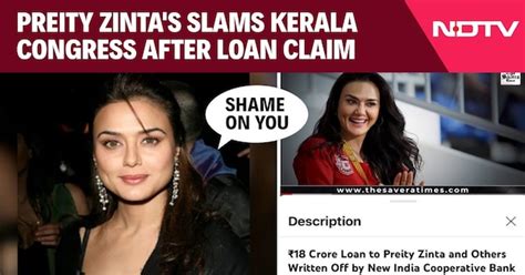 Preity Zinta's "Shame On You" Post For Kerala Congress After Loan Claim