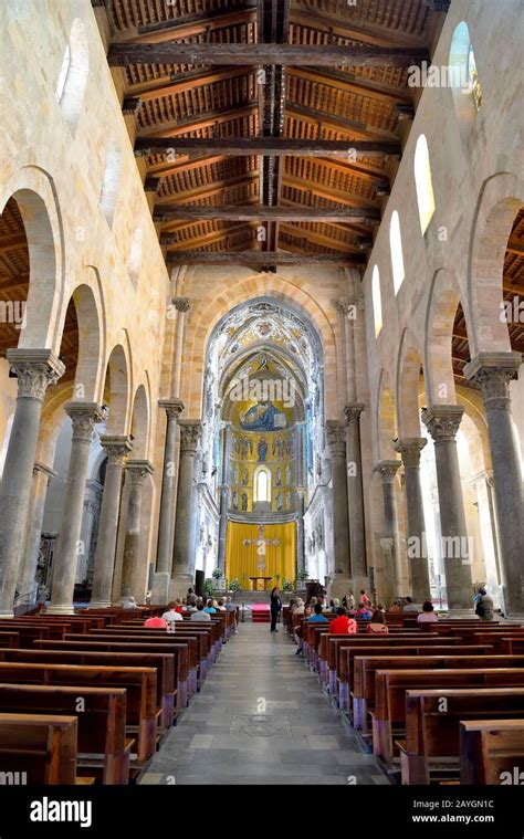 Interior Basilica Cathedral Of The Transfiguration In The Byzantine