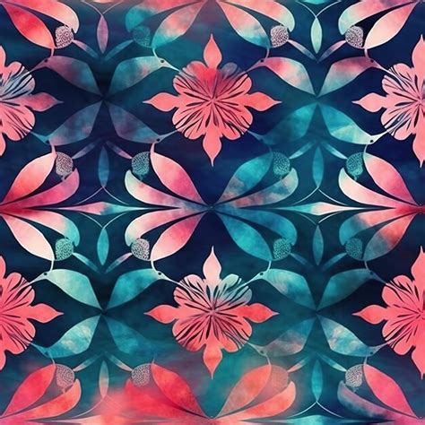 Premium AI Image Seamless Traditional Design Pattern Generative Ai