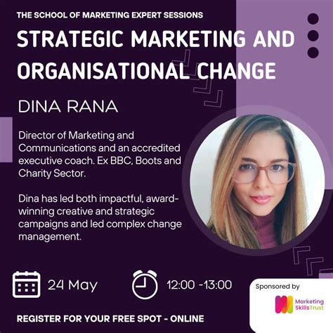 Marketing Skills Trust On Linkedin 🤩 Welcoming Dina Rana On The School Of Marketing Expert
