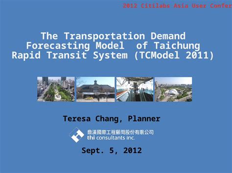 Pptx The Transportation Demand Forecasting Model Of Taichung Rapid