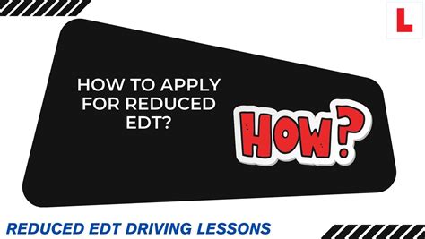 How To Apply For Reduced Edt Reduced Edt Driving Lessons Dublin