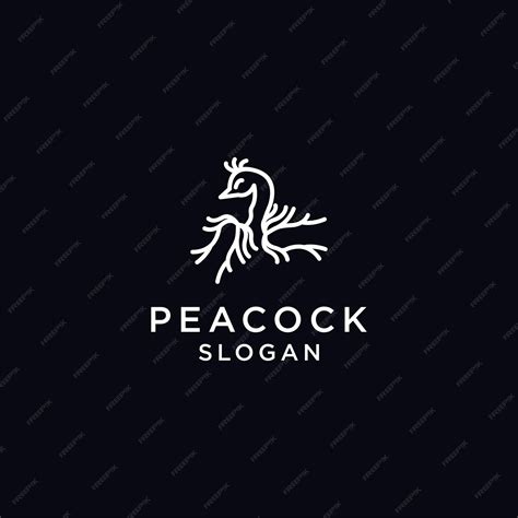 Premium Vector Peacock Logo Icon Design Template Flat Vector