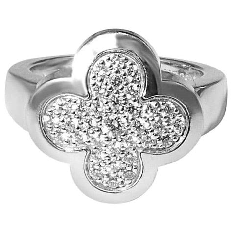 Van Cleef And Arpels Diamond Gold Engagement Ring At 1stdibs