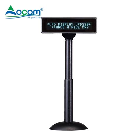 VFD F Supermarket Customer Use X Lines VFD Pole Display