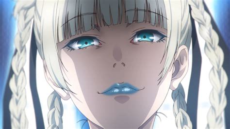 Kakegurui Girl 1080p Blue Eyes White Hair Anime Braid Kirari