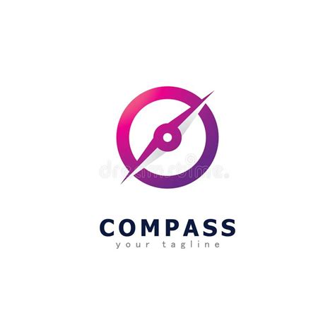 Compass Creative Concept Logo Design Template Stock Vector