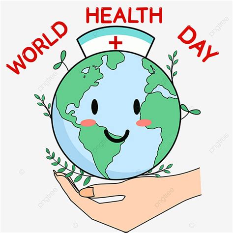 Día Mundial De La Salud De La Tierra De Dibujos Animados Lindo Png