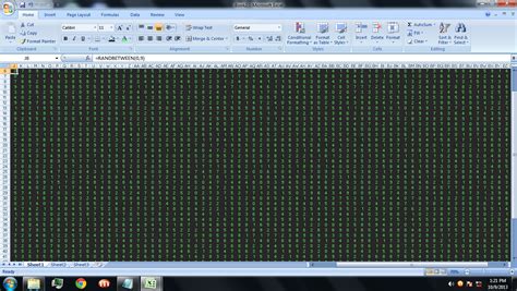 My Technology Matrix Effect Using Ms Excel