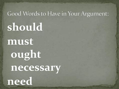 Creating A Persuasive Argument Ppt