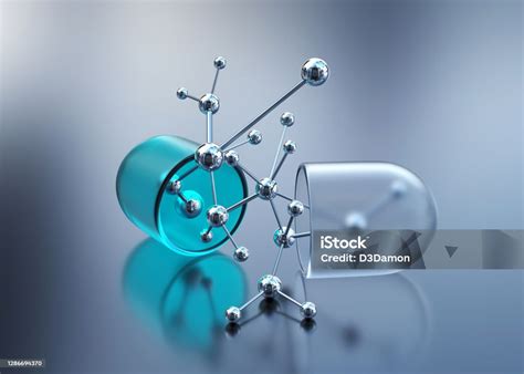 Fotografii De Stoc Cu Pilula Cu Structura Moleculara Descarcă