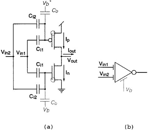 A Double Input Inverter B Double Input Inverter With Bias Input Download Scientific Diagram
