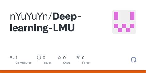 GitHub NYuYuYn Deep Learning LMU