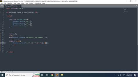Tabla De Multiplicar Utilizando While Lógica De Programación Conceptos Primordiales Alura