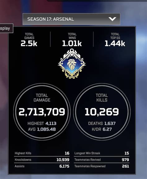 1000 Wins 10000 Kills S17 Rrevenantmain