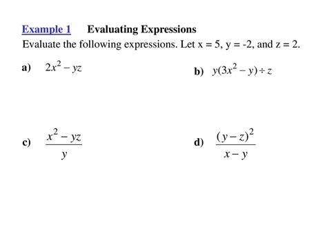 Lesson Evaluating and Simplifying Expressions - ppt download