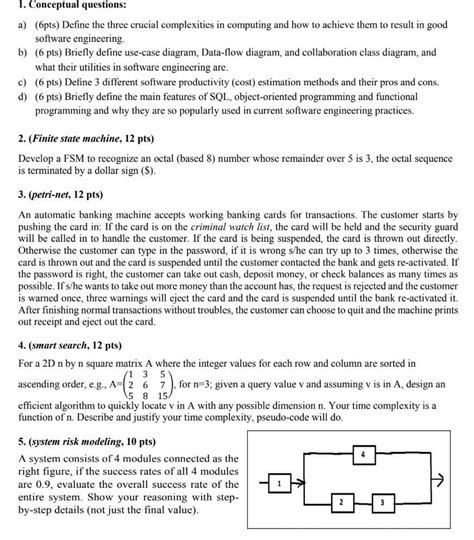 Solved 1 Conceptual Questions A 6pts Define The Three