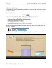 Lab 2 Exploring Density Chem 051 The Density Of Different Substances Lab Html NgExploring