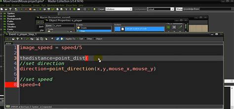 how to make an object move towards the mouse in game maker step by