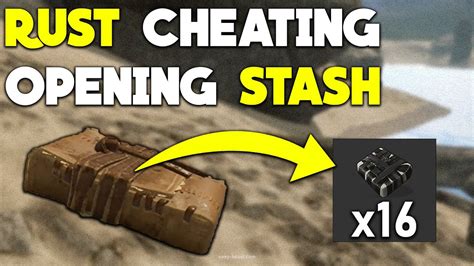 rust cheating but opening stash youtube