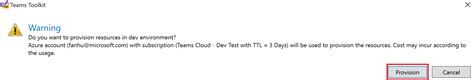 Use Teams Toolkit To Provision Cloud Resources Teams Microsoft Learn