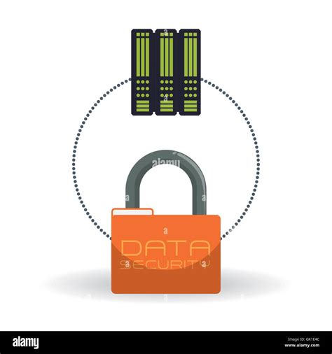 Data Security Design Protect Icon Data Center Illustration Stock Vector Image And Art Alamy