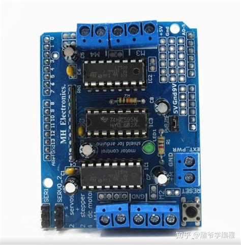 雕爷学编程Arduino动手做 AFMotor电机扩展板模块 知乎