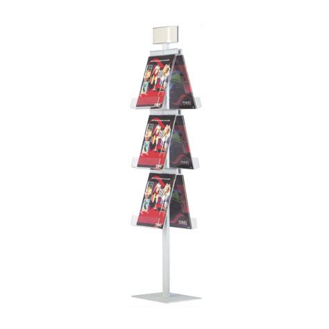 Brochure Stand Pyramid Ores Display