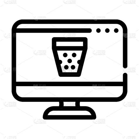 删除数字信息操作系统线图标矢量插图素材 花瓣网