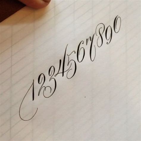 160 Best Calligraphy Numbers Images On Pinterest Letters Letter