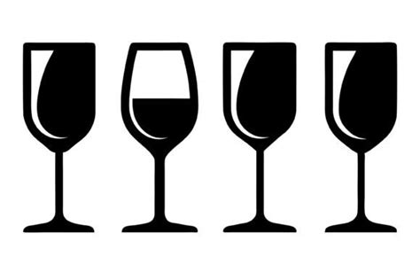 Wine Glass Silhouette Svg Wine Glass Graphic By Cuttinglab · Creative