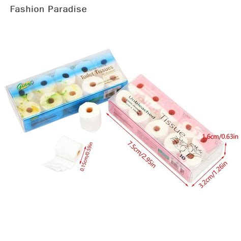 [เฉินโหยวปิง] 1 12 ตุ๊กตามินิผ้าขนหนูกระดาษม้วนรุ่นตุ๊กตาห้องน้ําเนื้อเยื่อตกแต่งตุ๊กตาบ้าน