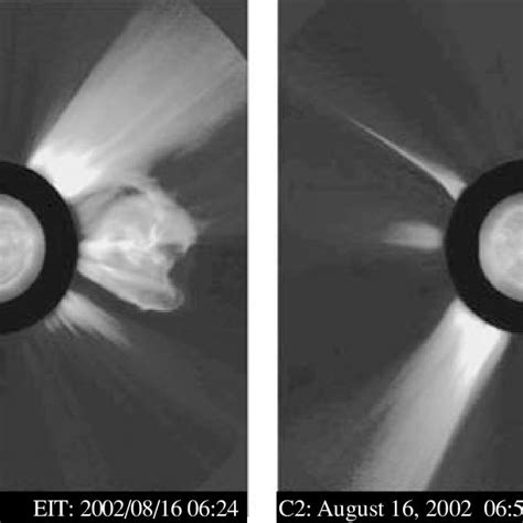 Two Images From The Lasco C2 Video Clip In The Left Image The New Download Scientific Diagram