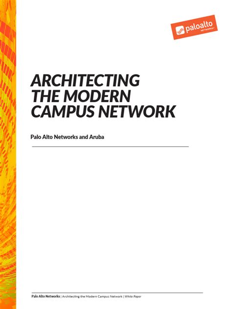 Architecting The Modern Campus Network Pdf Computer Network Firewall Computing