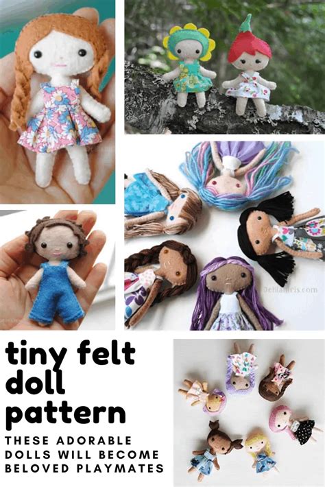 These Adorable Diy Mini Felt Dolls Will Become Favourite Playmates