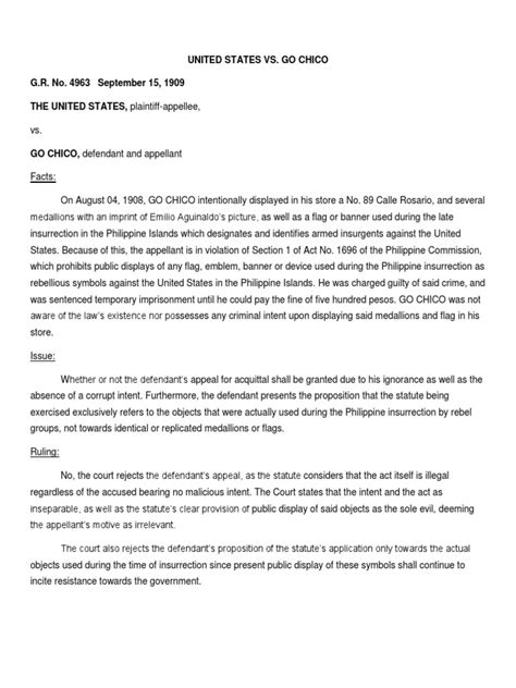 United States V Go Chico Pdf