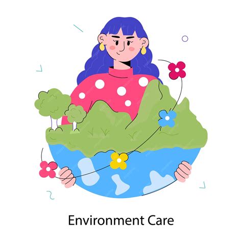 Echa Un Vistazo A La Mini Ilustración De Cuidado Del Medio Ambiente