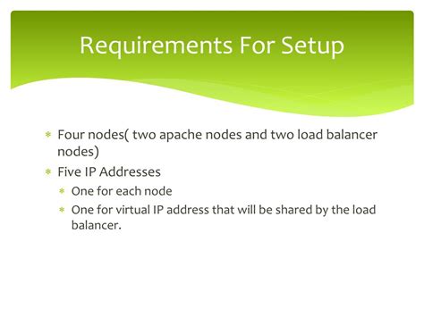 Ppt Load Balanced High Availability Apache Cluster Powerpoint Presentation Id2343692