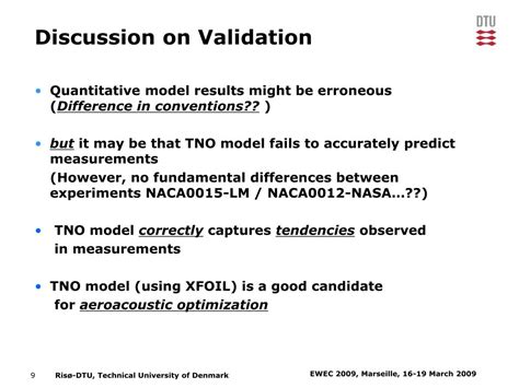 PPT Experimental Validation Of TNO Trailing Edge Noise Model And Application To Airfoil