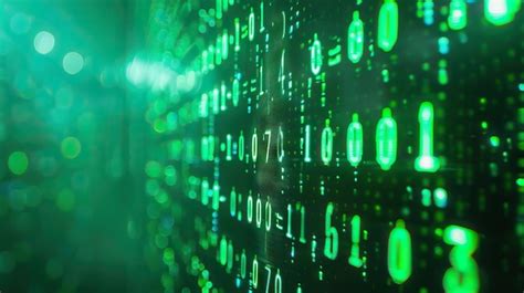 Premium Photo Big Data Power Binary Code On Computer Screen With Led