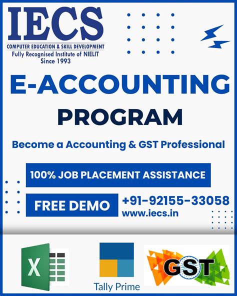 Iecs Computer Education Hisar 🚀 Master E Accounting And Gst Your Career Our Commitment 📊📈