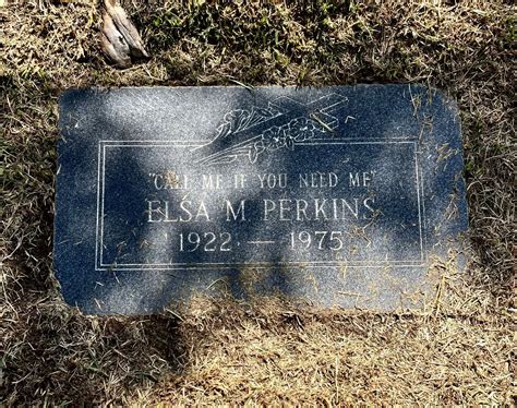 Elsa Margareth Hultenius Perkins 1922 1975 Find A Grave Memorial