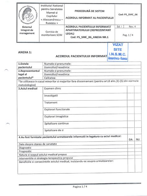 Formular Consimtamant Pdf